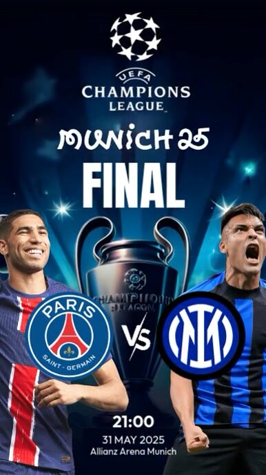 Maximalist Champions League Final Match Instagram Story Template ...
