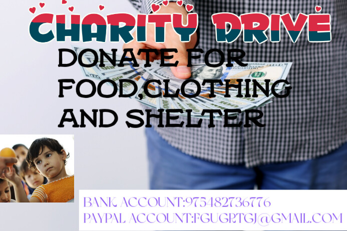 Copy of Maximalist Charity Drive Poster Template Poster | PosterMyWall