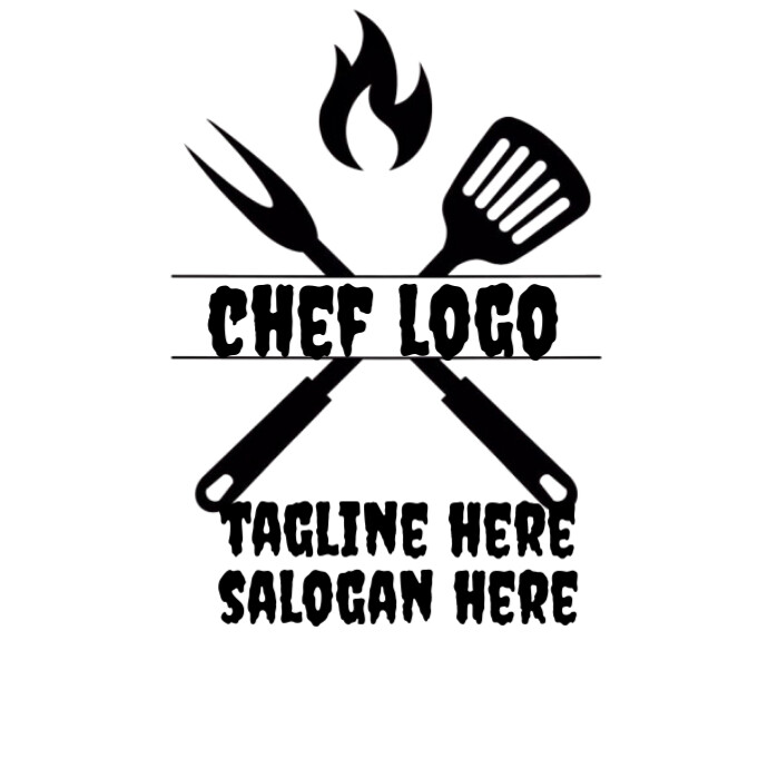 Maximalist Chef Logo Template | PosterMyWall