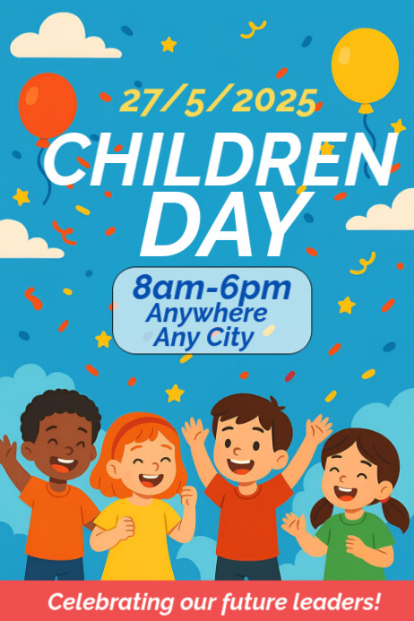 Copy of Maximalist Children Day Celebration Poster | PosterMyWall