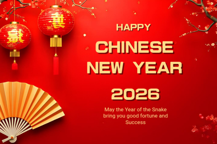 Maximalist Chinese New Year 2026 Poster Template | PosterMyWall