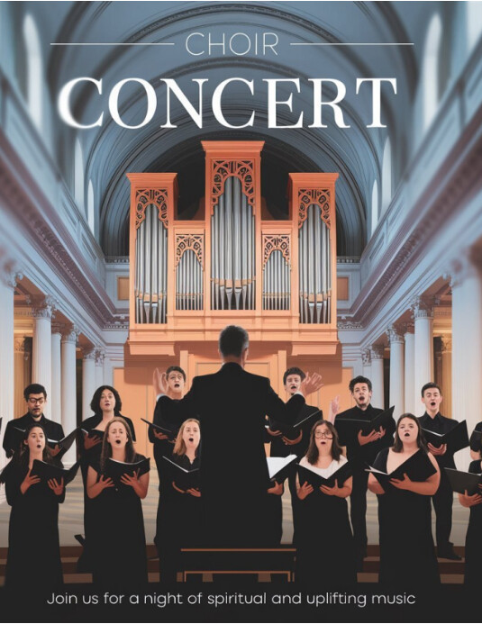 Maximalist Choir Concert Template Flyer (us Letter) | PosterMyWall
