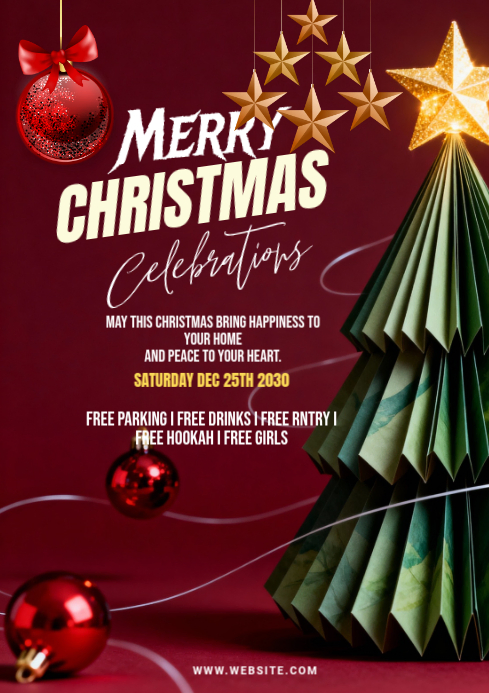 Maximalist Christmas A1 Template | PosterMyWall