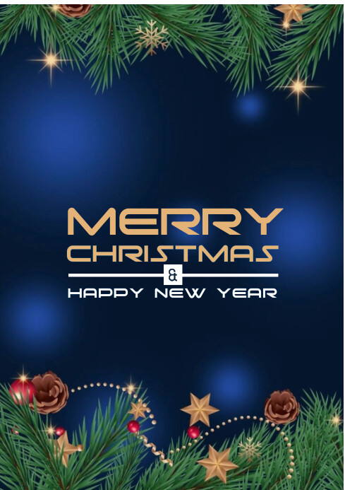 Maximalist Christmas A4 Template | PosterMyWall