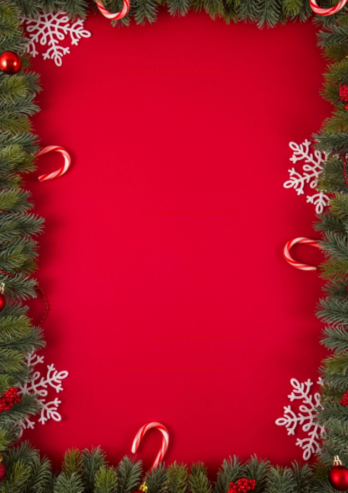 Plantilla de Maximalist Christmas Background A4 | PosterMyWall