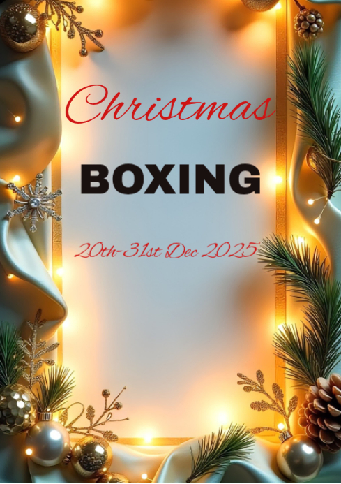 Maximalist Christmas Boxing A4 Template | PosterMyWall