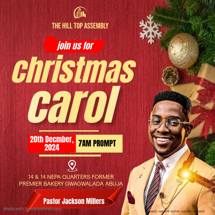 Copy of Maximalist Christmas Carol Instagram Post | PosterMyWall