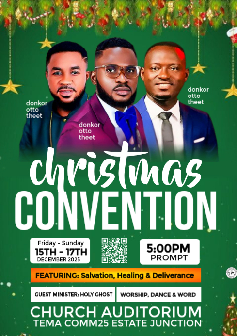 Maximalist Christmas Convention Flyer A4 Template | PosterMyWall
