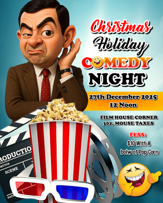 Plantilla de Maximalist Christmas Holiday Comedy Night Instagram ...