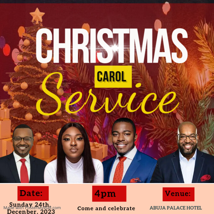 Maximalist Christmas Instagram Post Template | PosterMyWall