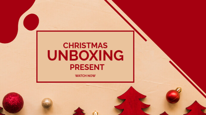 Maximalist Christmas Youtube Thumbnail Template | PosterMyWall