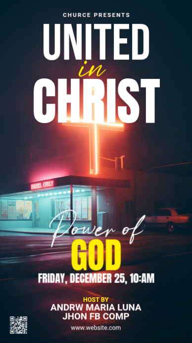 Maximalist Church Anniversary Whatsapp Status Template | PosterMyWall