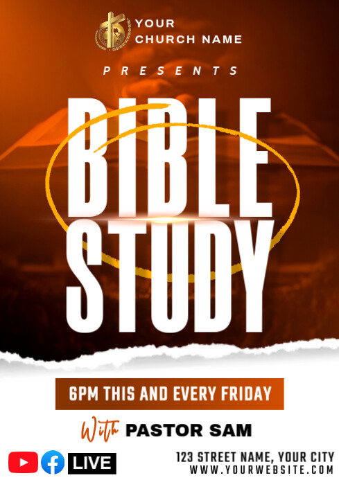 Copy of Maximalist Church Bible Study Invitation A4 | PosterMyWall