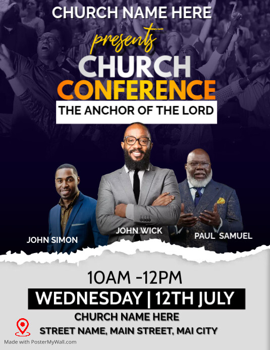 Maximalist Church Conference Flyer (us Letter) Template | PosterMyWall