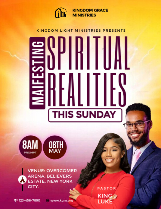 Maximalist Church Flyer (us Letter) Template | PosterMyWall