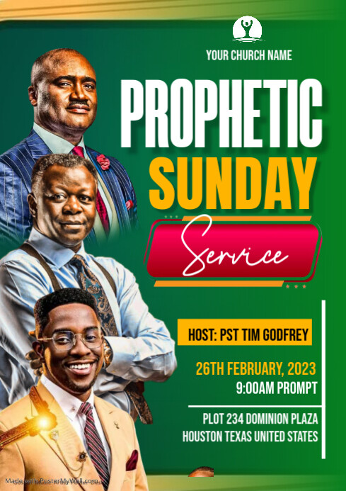 Maximalist Church Flyer A4 Template | PosterMyWall