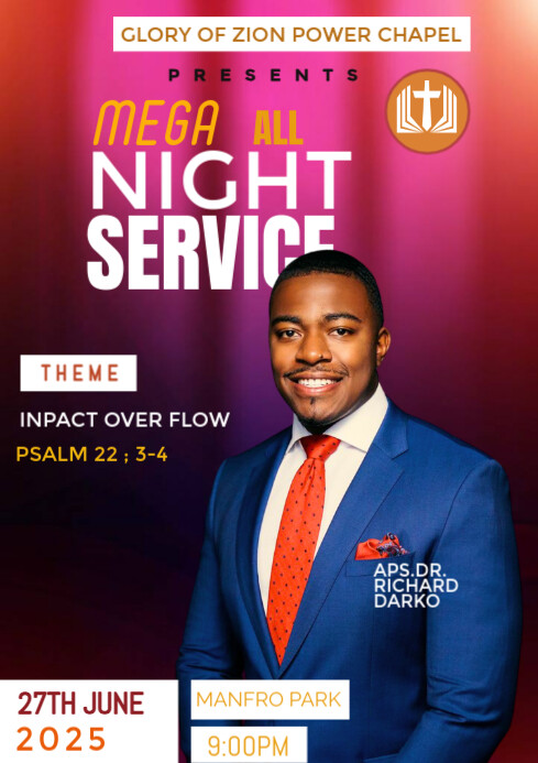 Maximalist Church Flyer A4 Template | PosterMyWall