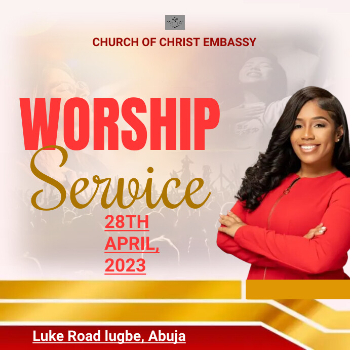 Maximalist Church Program Poster Flyers Reviv Template | PosterMyWall