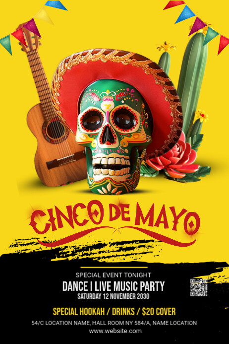 Maximalist Cinco De Mayo Poster Poster Template | PosterMyWall