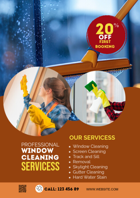 Maximalist Cleaning Service Flyer A5 Template | PosterMyWall