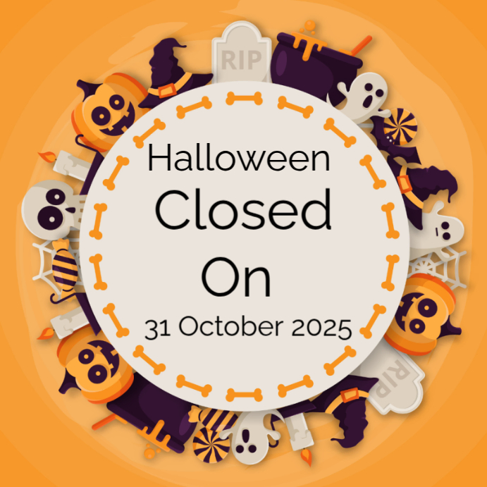 Maximalist Closed Halloween Instagram Post Template | PosterMyWall