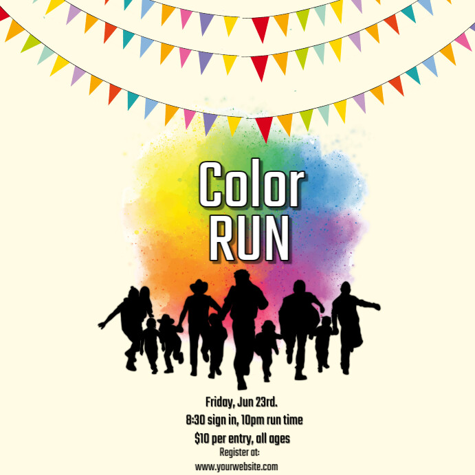 Copy of Maximalist Color Run Instagram Post | PosterMyWall
