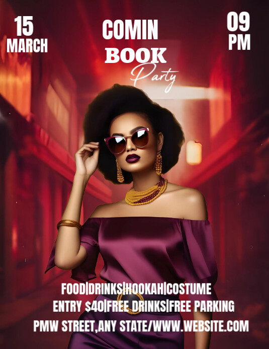 Copy of Maximalist Comin Book Party Flyer (us Letter) | PosterMyWall