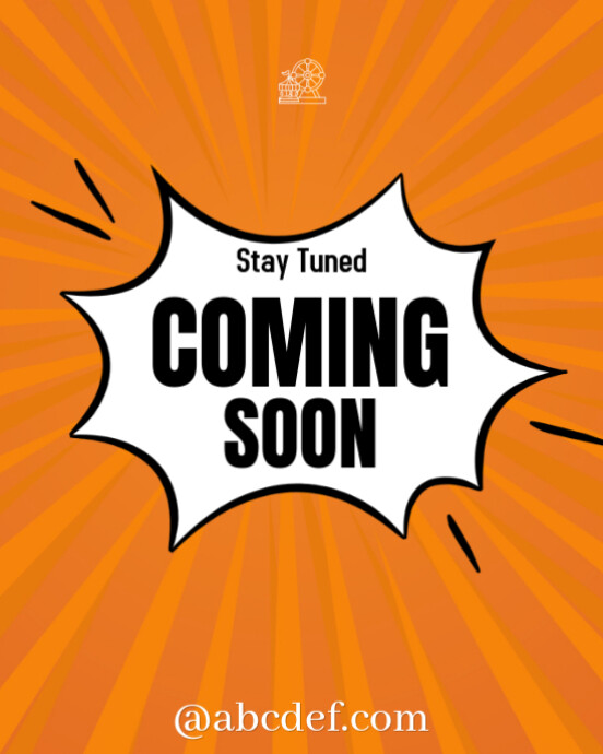 Maximalist Coming Soon Instagram Portrait Template | PosterMyWall