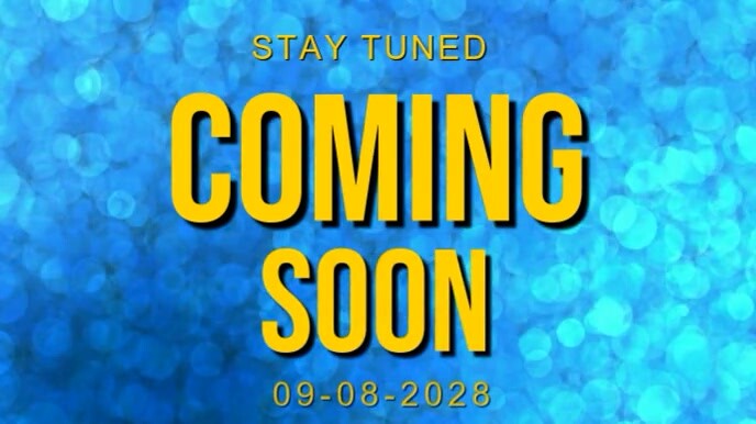 Maximalist Coming Soon Video Digital Display (16:9) Template | PosterMyWall