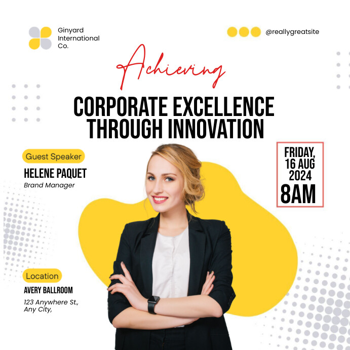 Modèle Maximalist Corporate Event Instagram Post | PosterMyWall