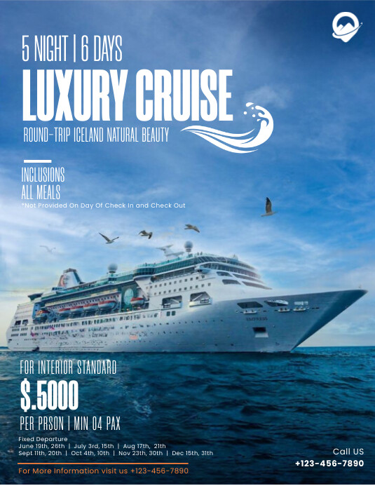 Maximalist Cruise Agency Promo Flyer (us Lett Template | PosterMyWall
