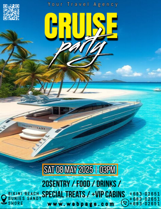 Copy of Maximalist Cruise Party Flyer (us Letter) | PosterMyWall