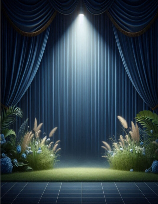 Copy of Maximalist Curtain Stage Spotlight Flyer (us Letter) | PosterMyWall