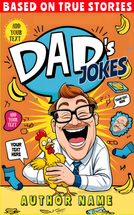 Maximalist Dad Jokes Funny Creative Kindle/book Covers Template ...