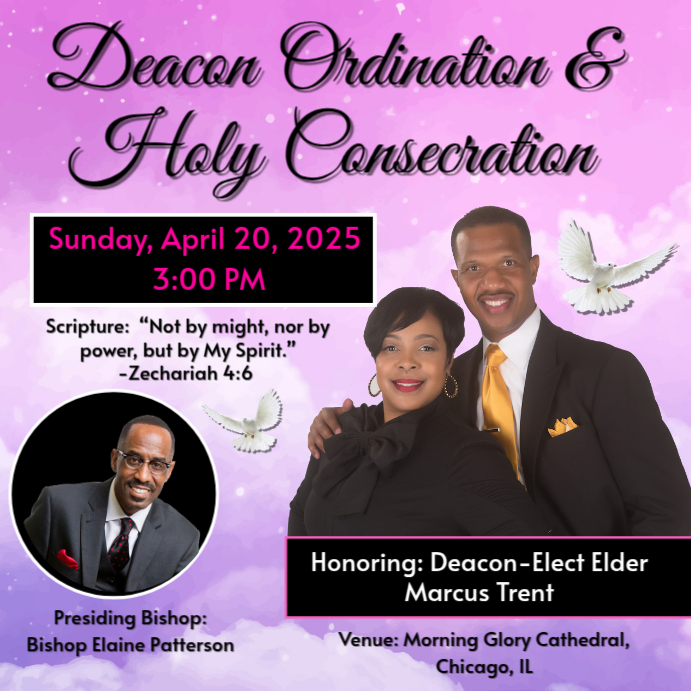 Plantilla de Maximalist Deacon Ordination & Holy Consecration Instagram ...