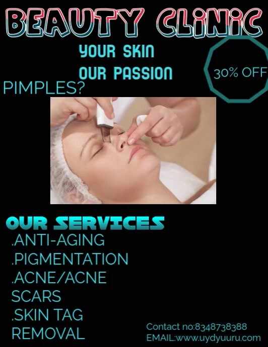 Plantilla de Maximalist Dermatology Flyer template (us Letter) | PosterMyWall