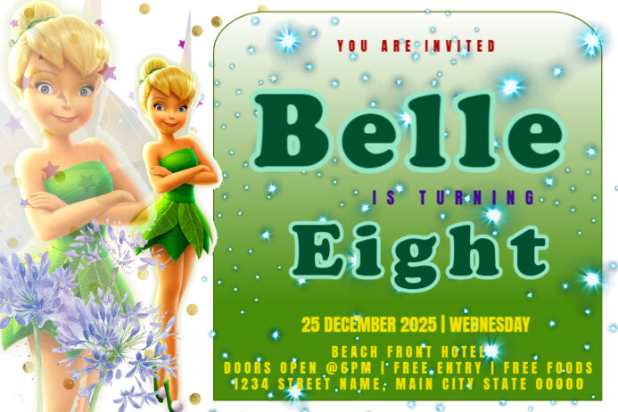 Maximalist Disney Princess Birthday Poster Modelo | PosterMyWall