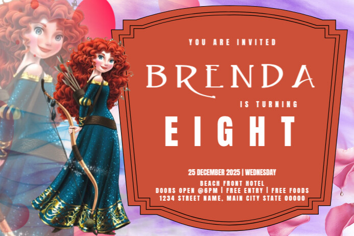 Copia de Maximalist Disney Princess Birthday Poster | PosterMyWall