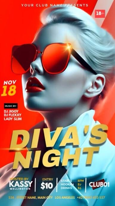Maximalist Divas Night Instagram Story Template | PosterMyWall