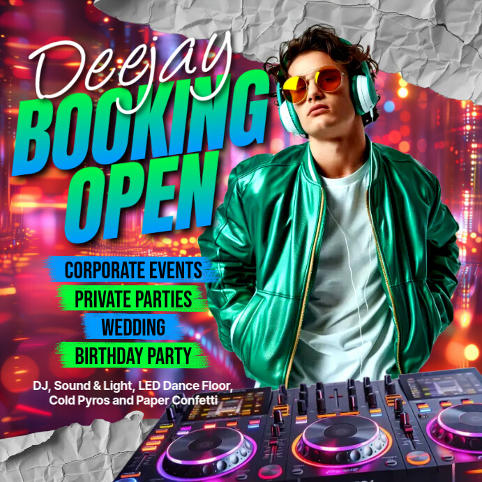 Copy of Maximalist Dj Booking Instagram Post | PosterMyWall