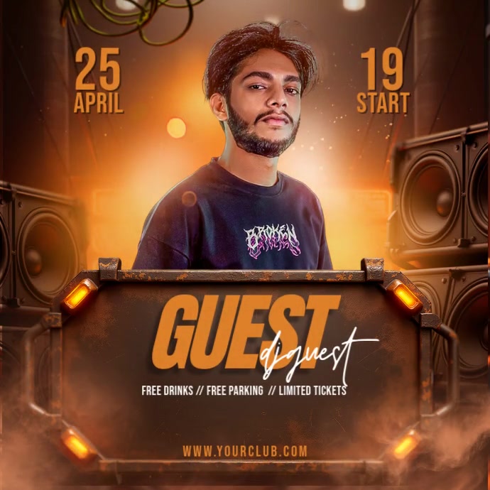 Copy of Maximalist DJ Party Night Guest Poster | PosterMyWall