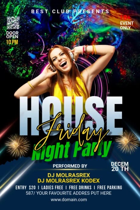 Maximalist Dj Party Poster Poster Template | PosterMyWall