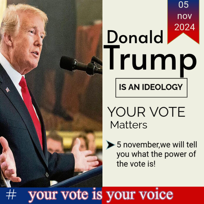 Maximalist Election Campaign Instagram Post Template | PosterMyWall