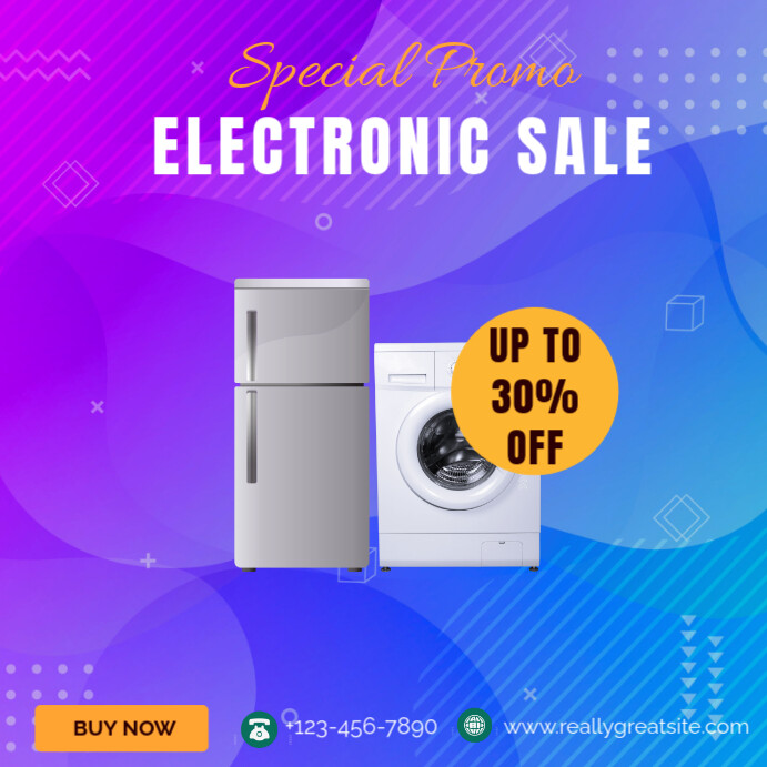 Maximalist Electronic Sale Instagram Post Template | PosterMyWall