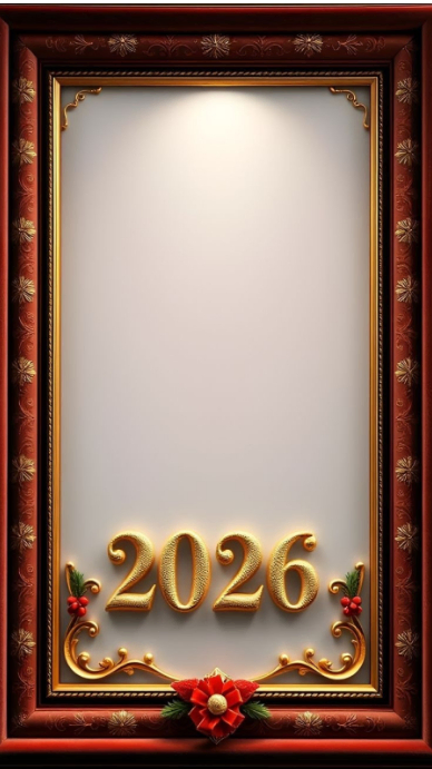 Maximalist Elegant 2026 Vintage Frame Background Template | PosterMyWall
