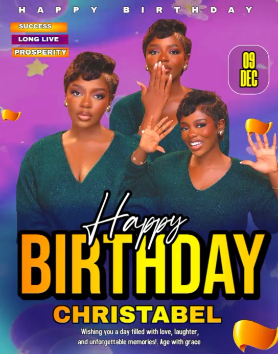 Plantilla de Maximalist Elegant Birthday Celebration Poster Poster ...