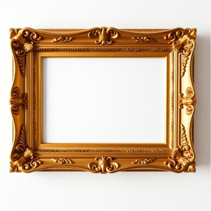 Maximalist Elegant Gold Picture Frame Instagram Post Ithempulethi ...