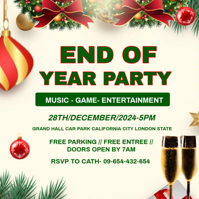 Copy of Maximalist End Of The Year Party Invitation Template Instagram ...