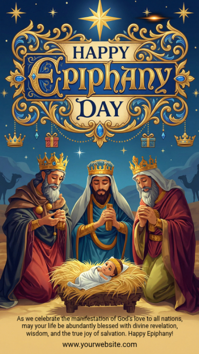 Maximalist Epiphany Day Instagram Story Template | PosterMyWall