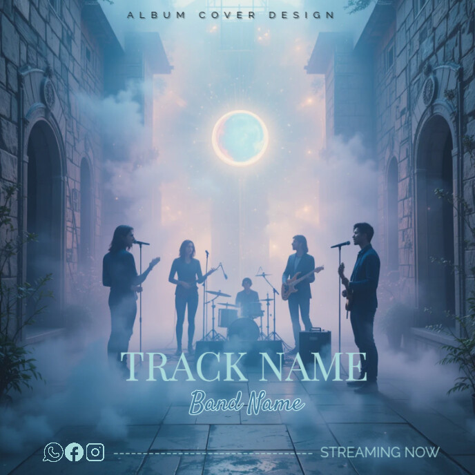 Maximalist Ethereal Echoes — Dream Pop Band In Misty Courtyard Album ...